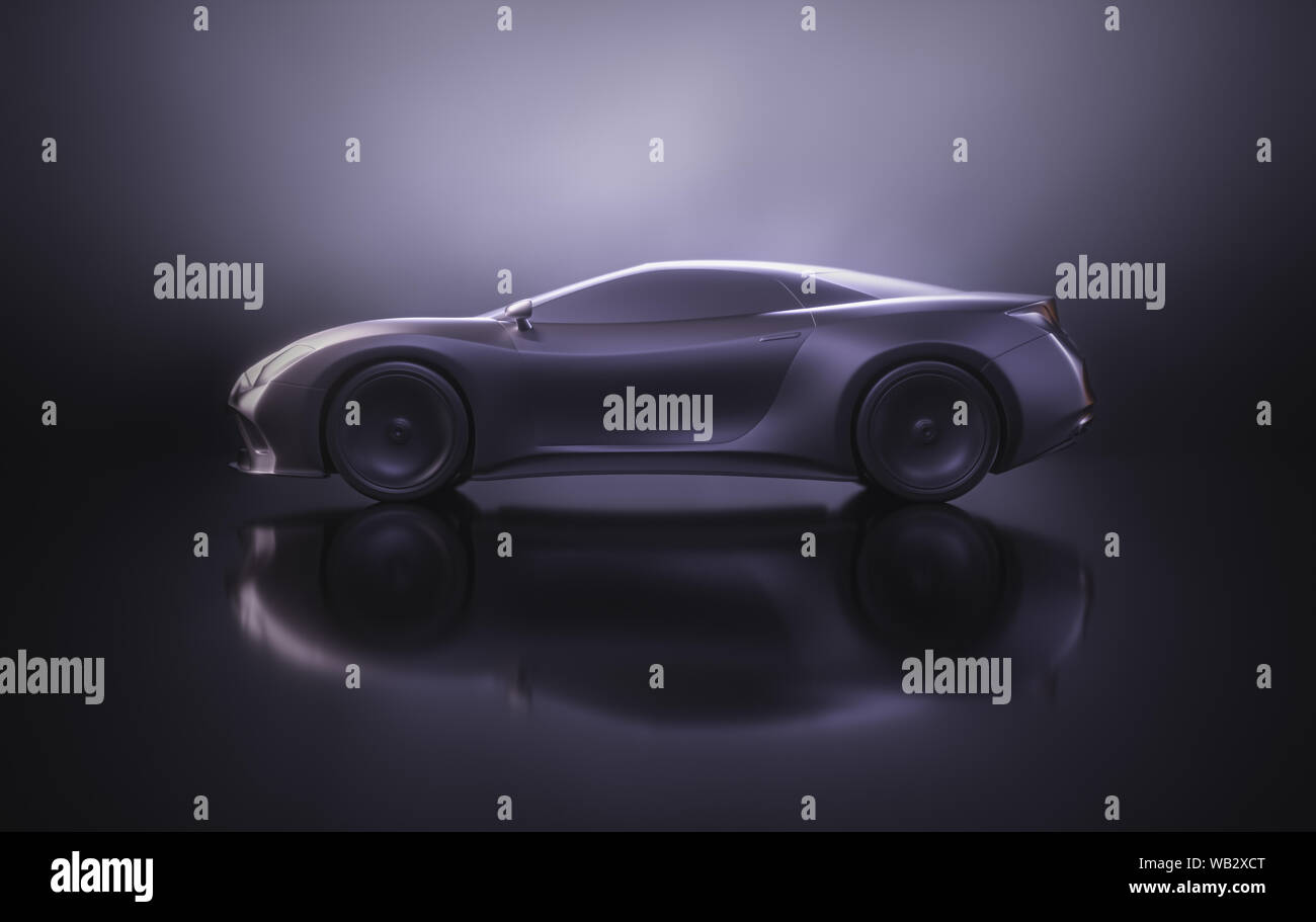 Aerodynamic sports car, computer illustration Stock Photo - Alamy