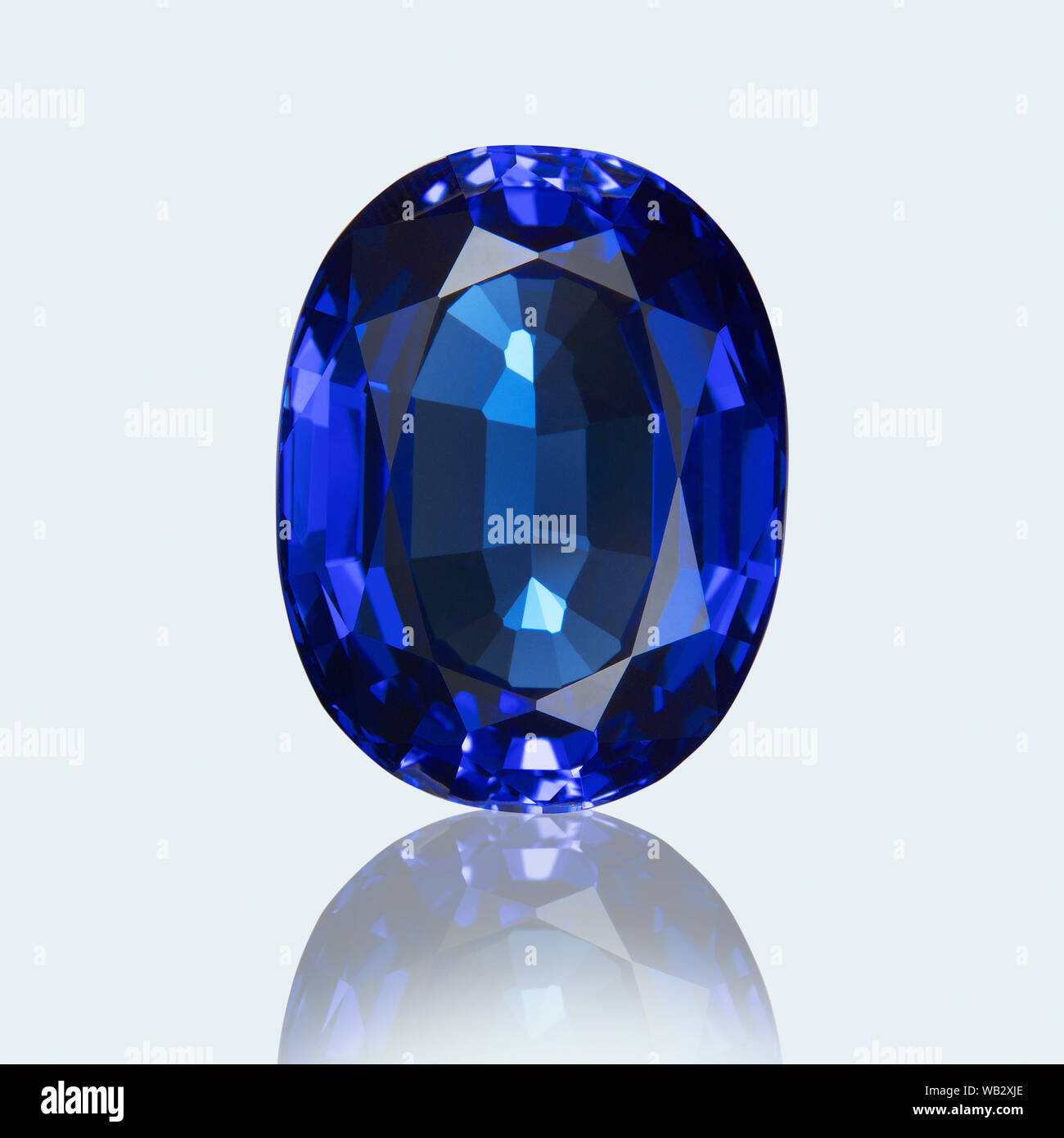 Oval cut iolite Stock Photo - Alamy