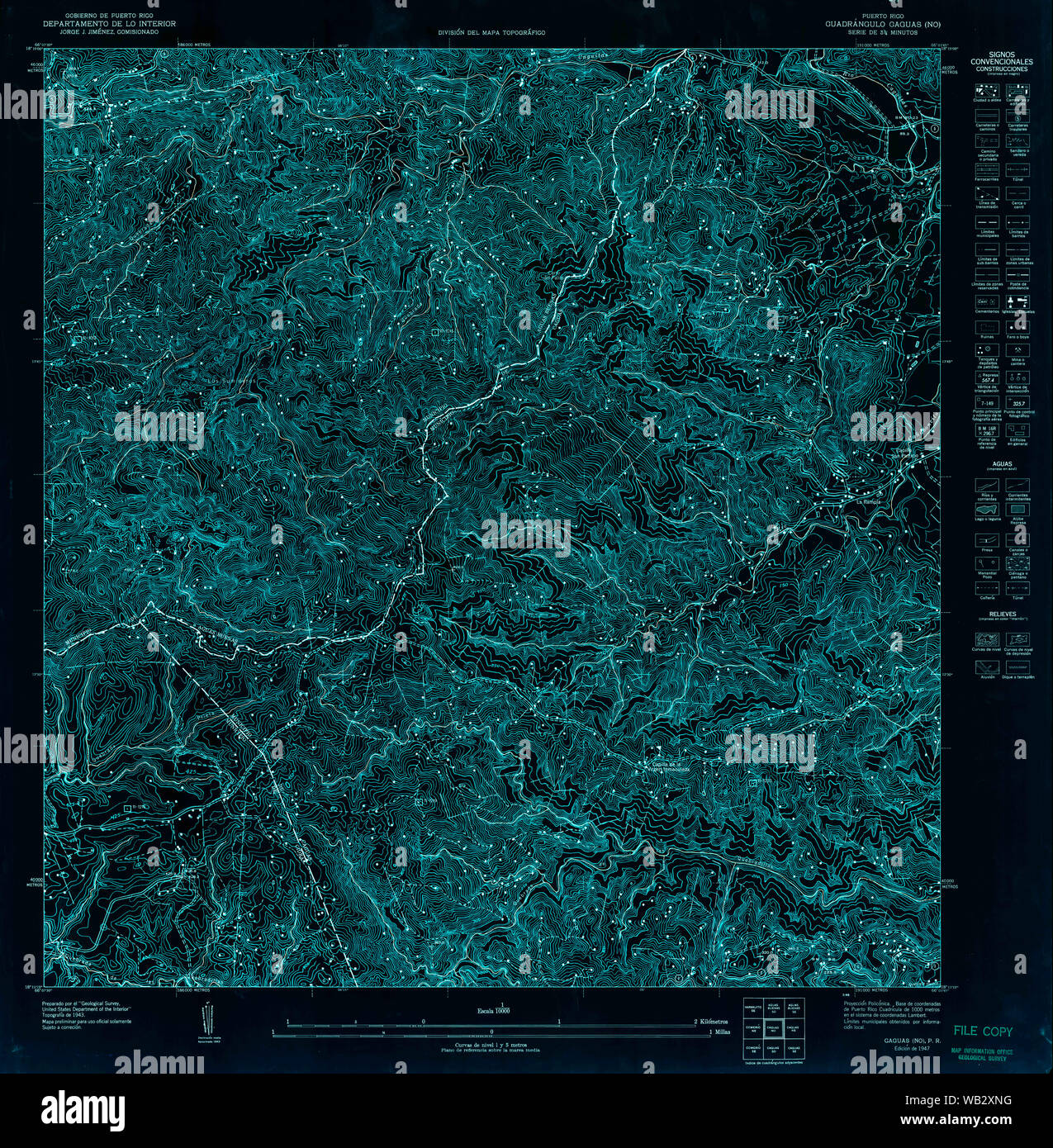 Caguas map hi-res stock photography and images - Alamy