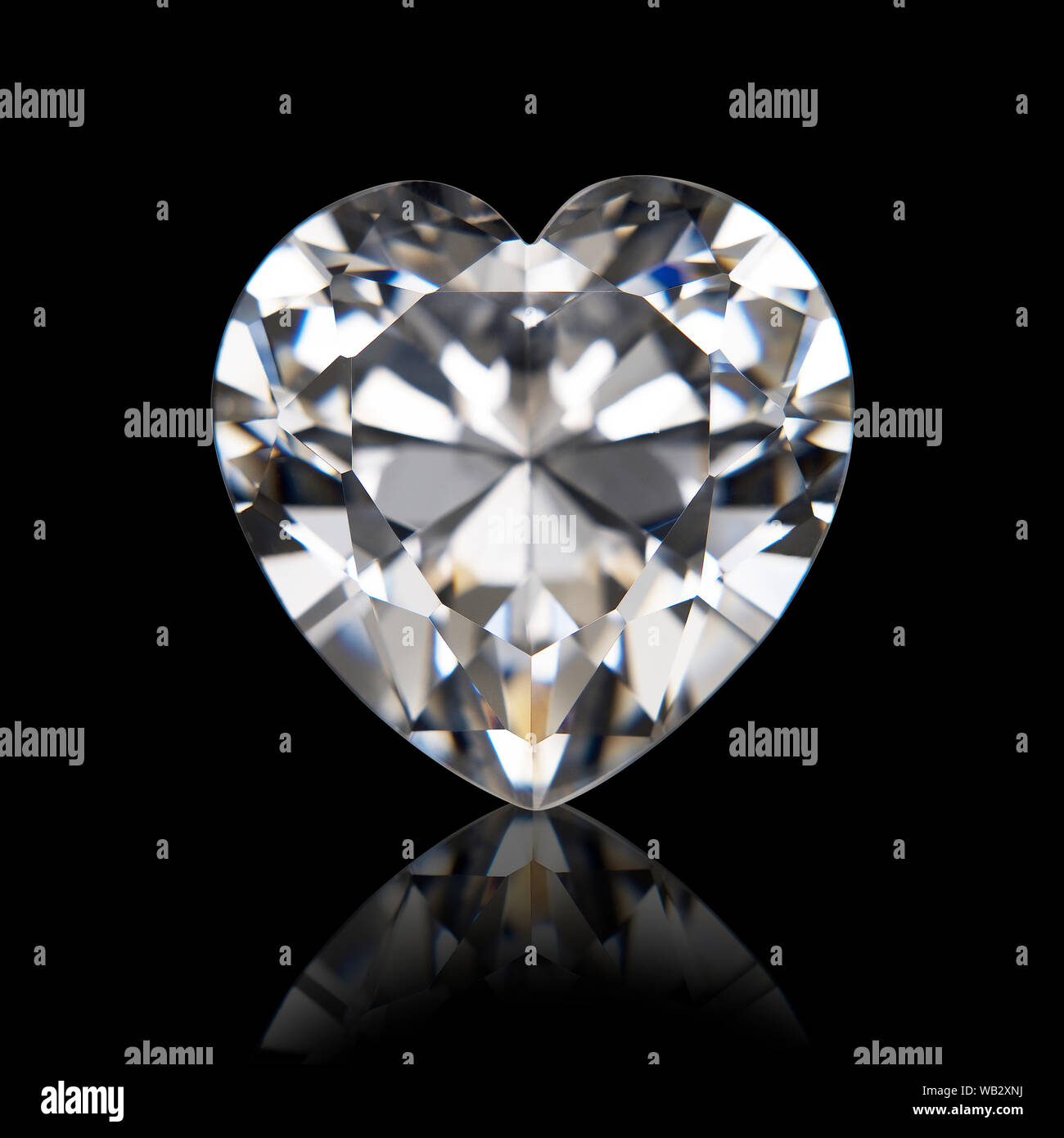 Heart cut diamond Stock Photo - Alamy
