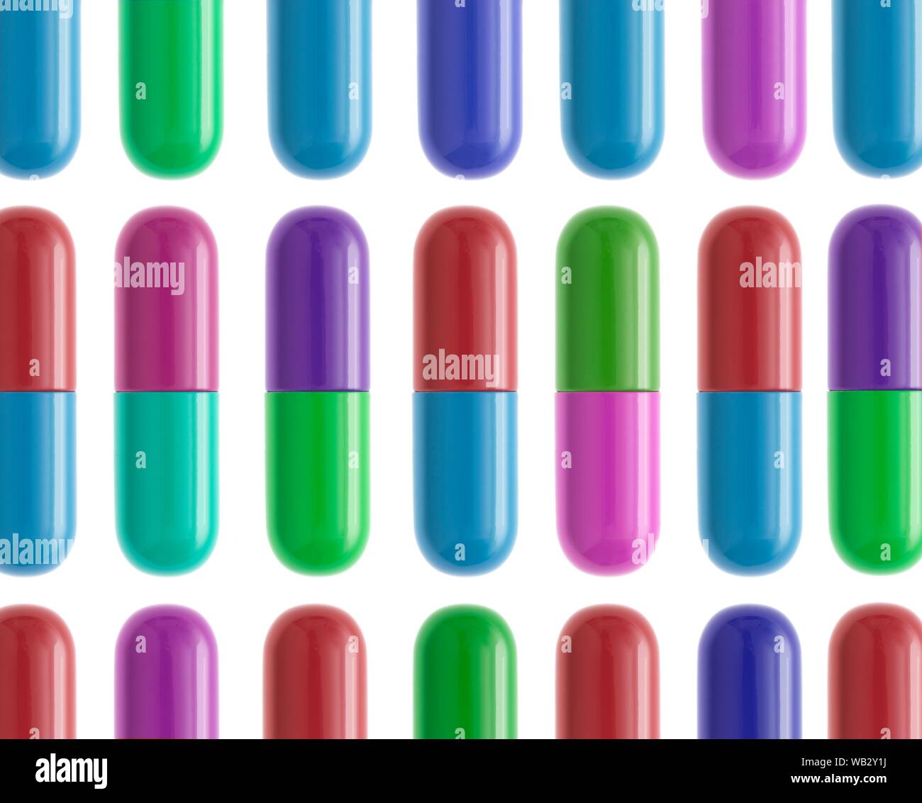 An assortment of capsules Stock Photo - Alamy
