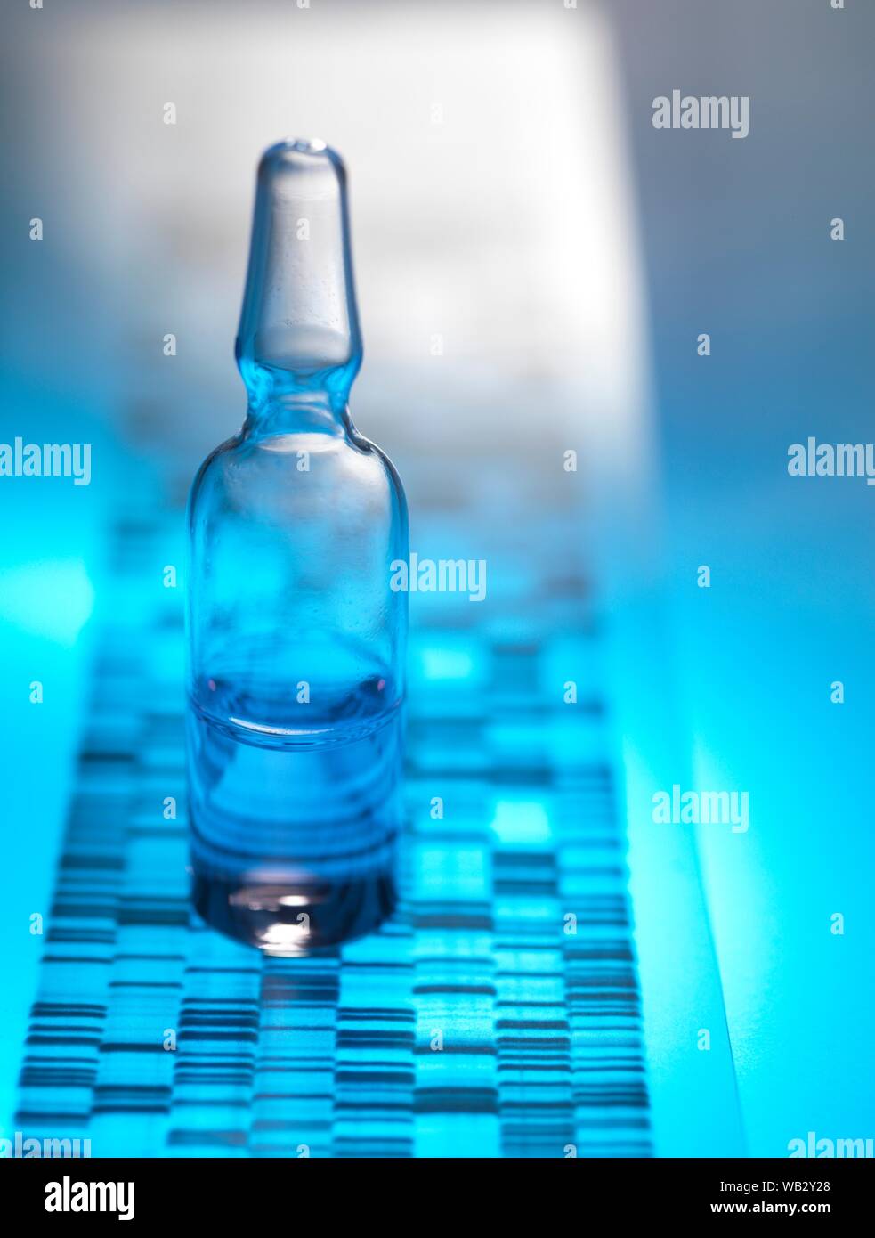 Genetic medicine, conceptual image. Drug developed using information ...