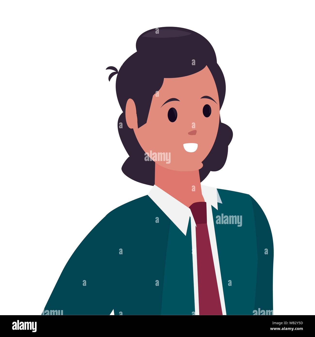 businessman portrait character white background vector illustration ...