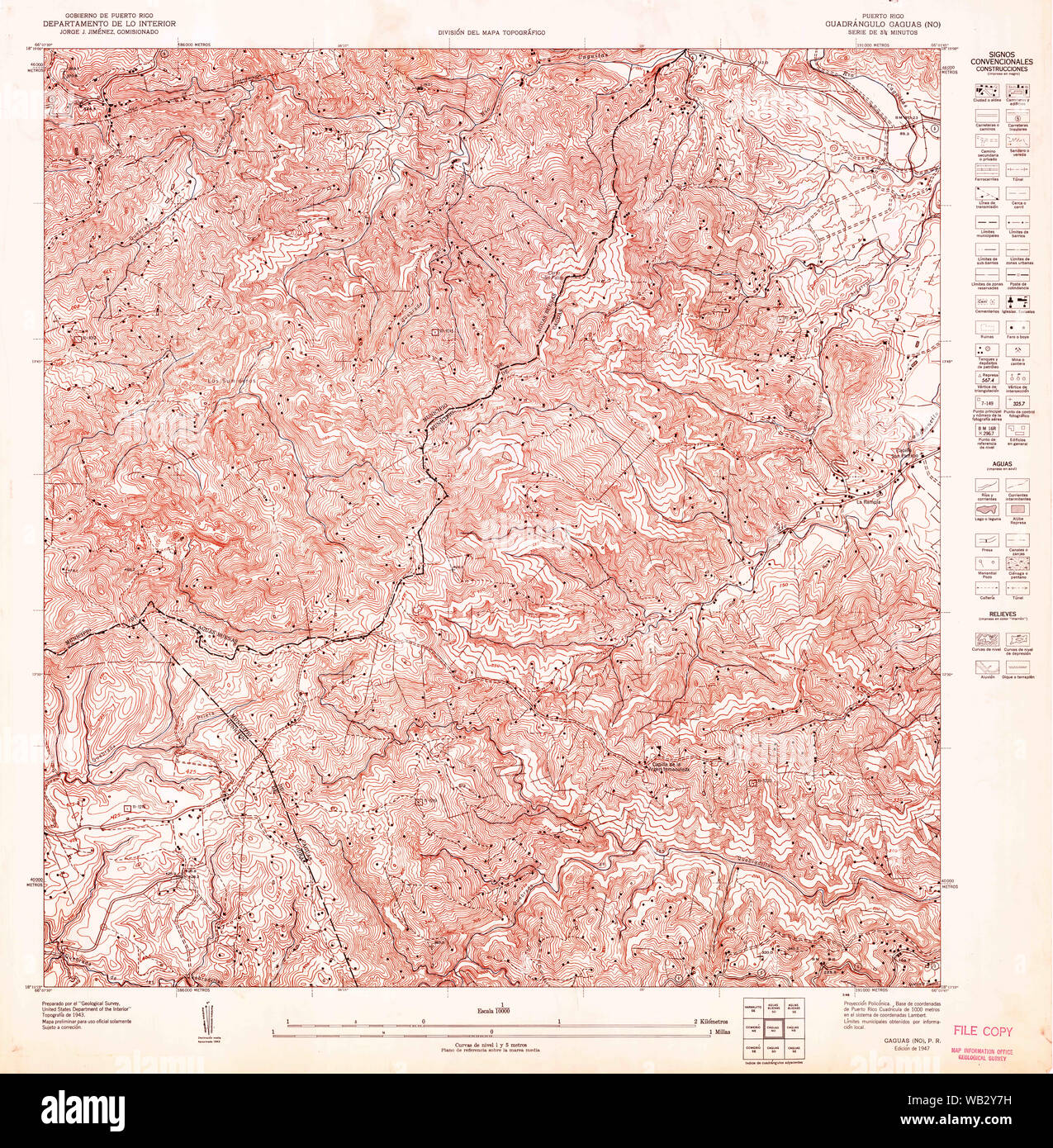 Caguas map hi-res stock photography and images - Alamy