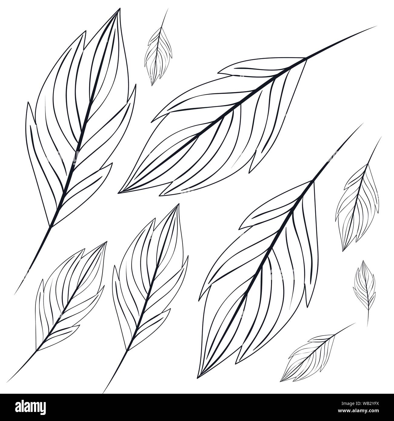 pattern of branch and leaf icon Stock Vector Image & Art - Alamy