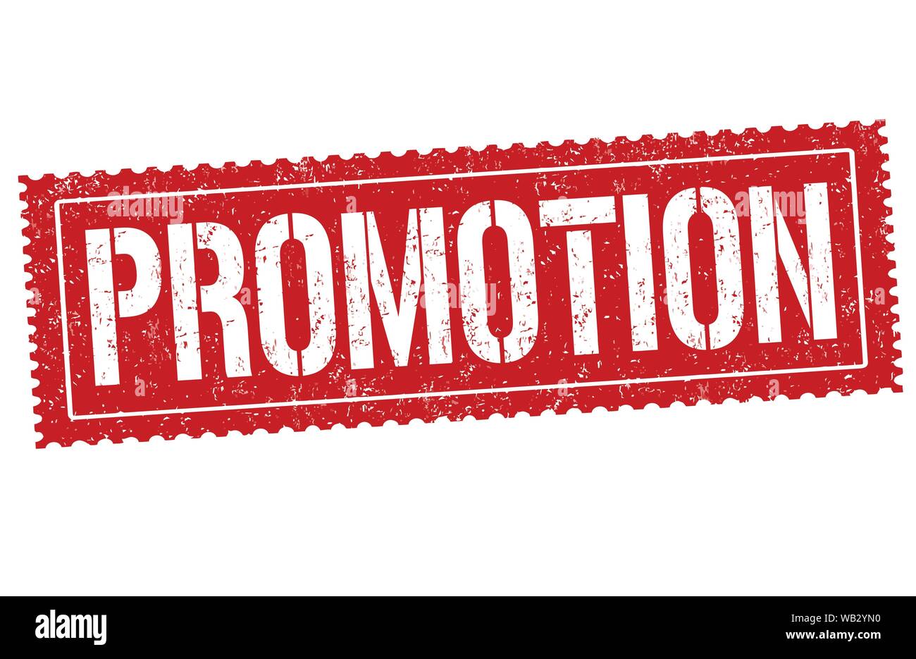 Promotion sign or stamp on white background, vector illustration Stock ...