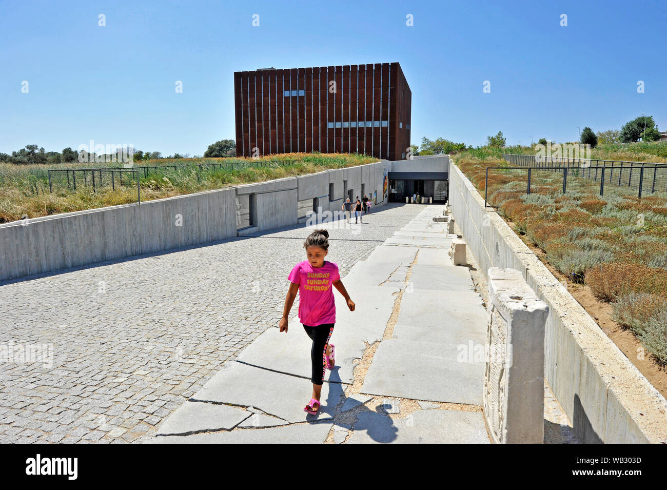 Exterior view Troy Museum, Canakkale, Turkey Stock Photo - Alamy