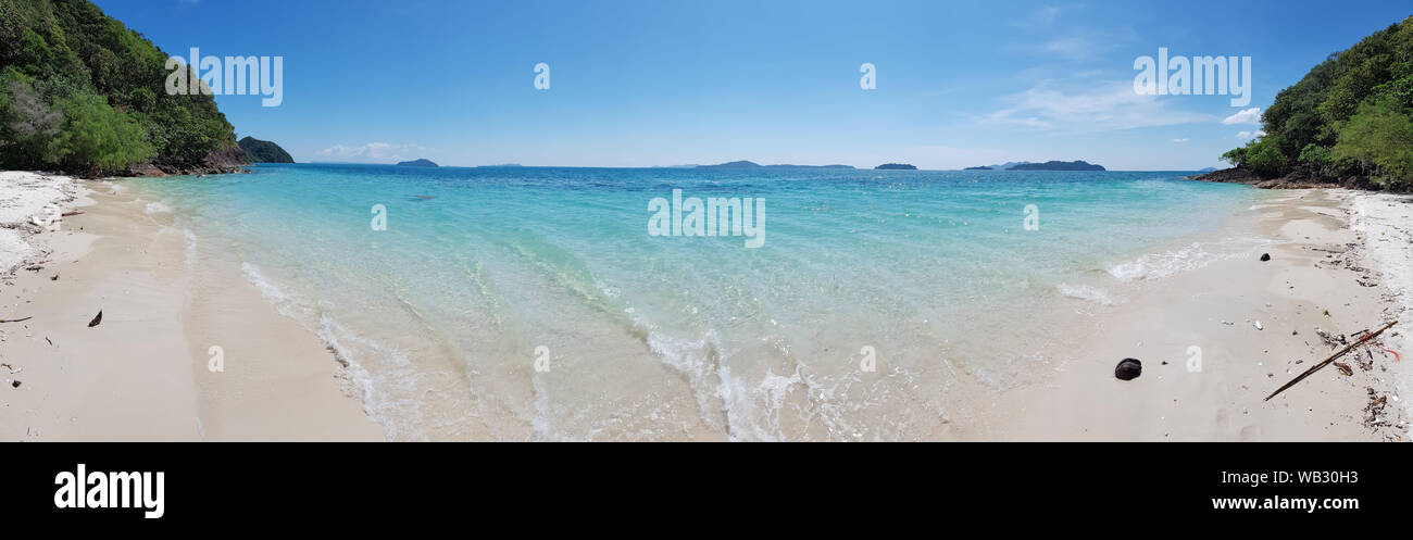360 virtual reality view of beach against sky Stock Photo - Alamy