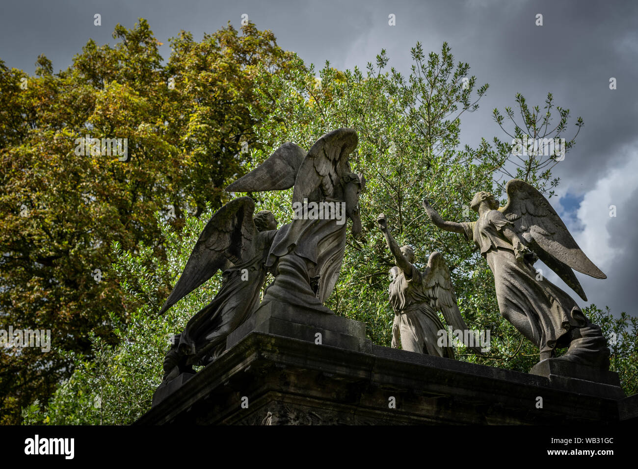 Kensal Green Cemetery in the area of the Royal Borough of Kensington ...