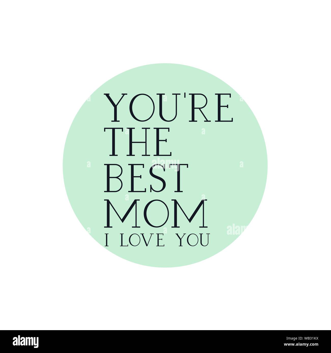 mom i love you label isolated icon Stock Vector Image & Art - Alamy