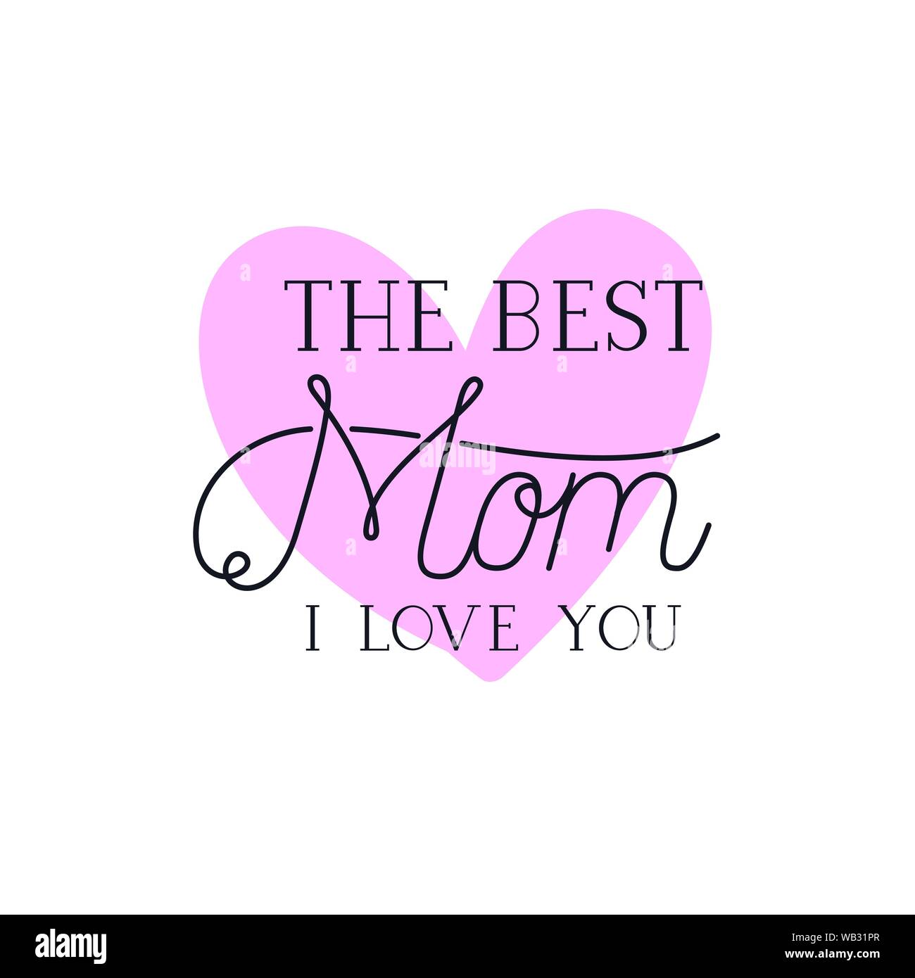 mom i love you label isolated icon Stock Vector Image & Art - Alamy