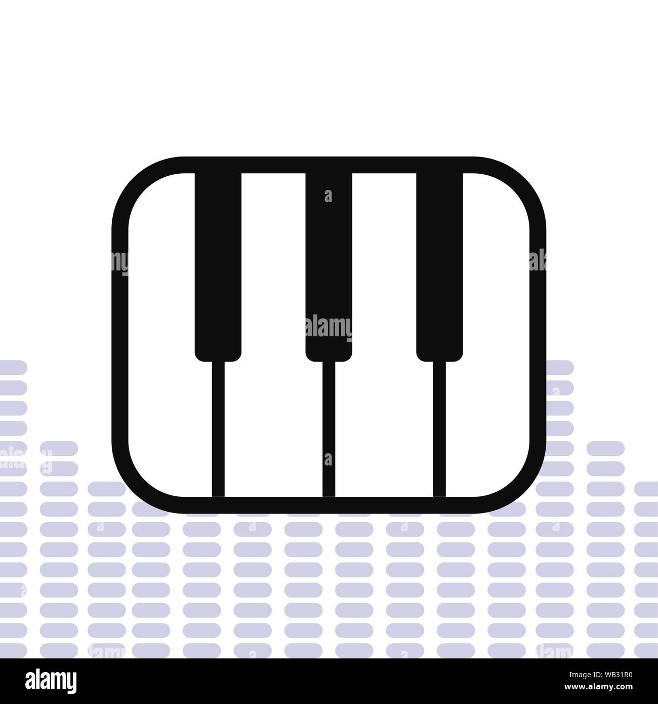 keyboard digital music sound design vector illustration Stock Vector ...