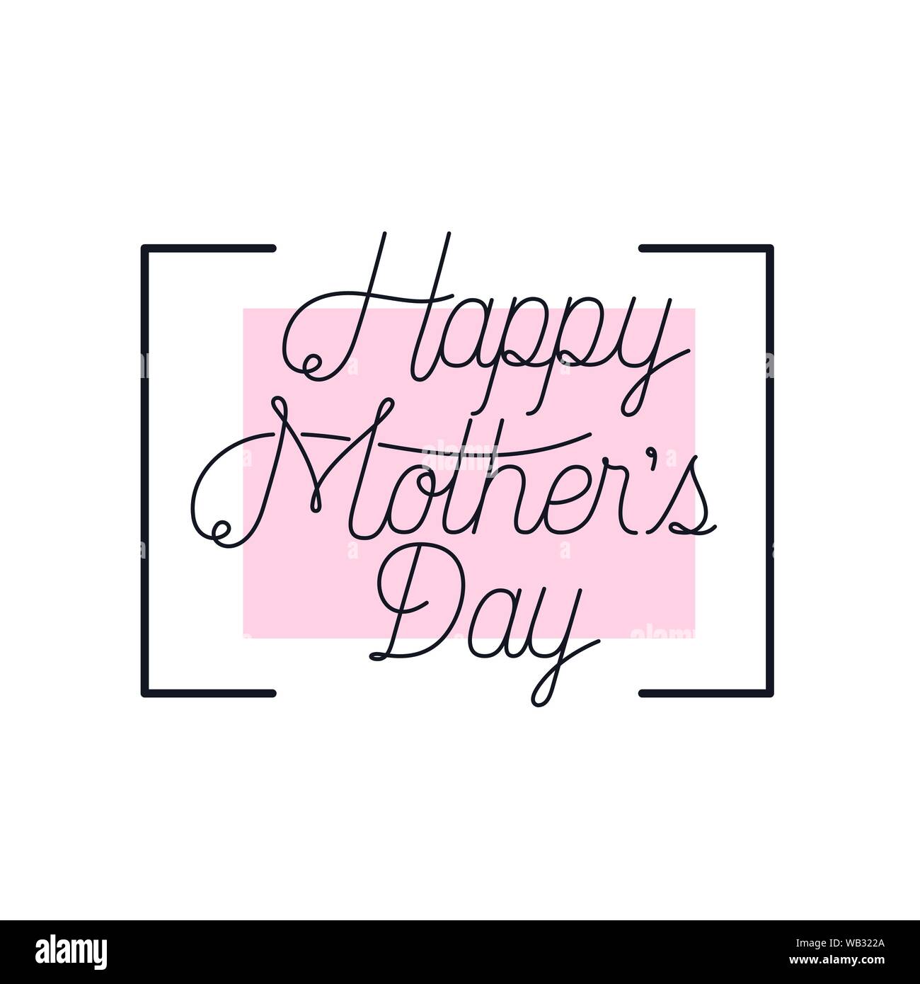 Happy Mothers Day Label Icon Stock Vector Image And Art Alamy