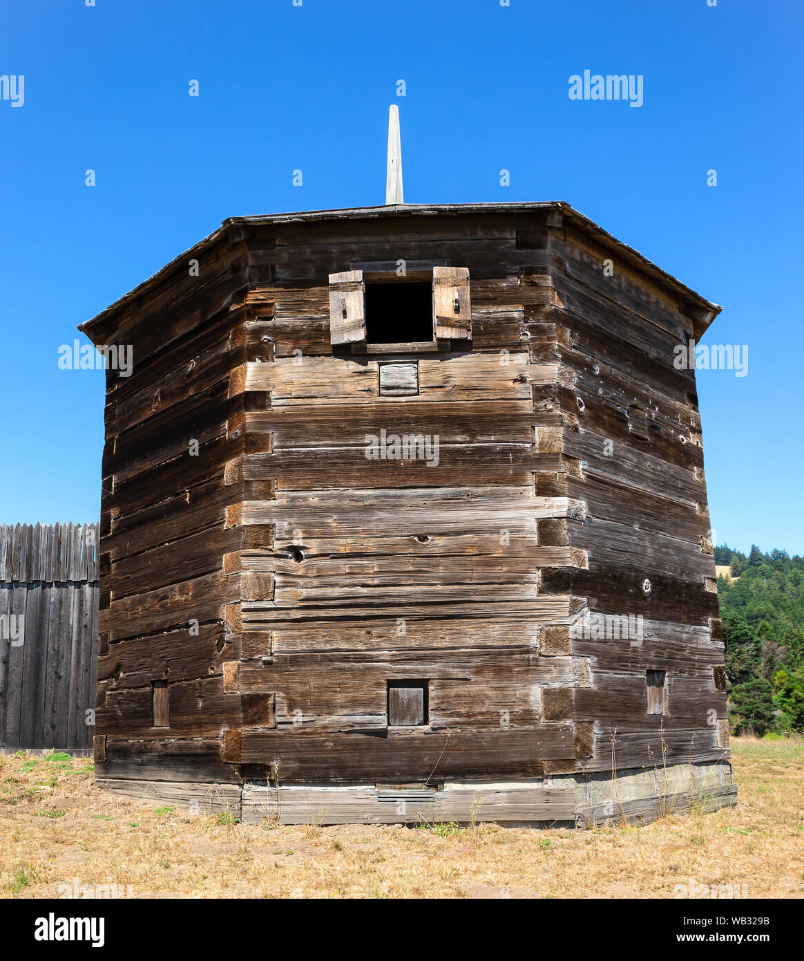 Fort Ross, CA - August 12, 2019: A view of Fort Ross Southeast ...