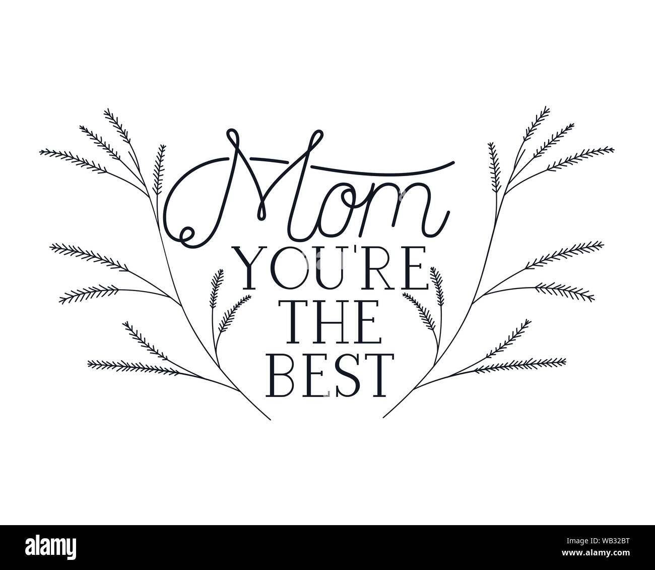 Hand writing mom Stock Vector Images - Alamy