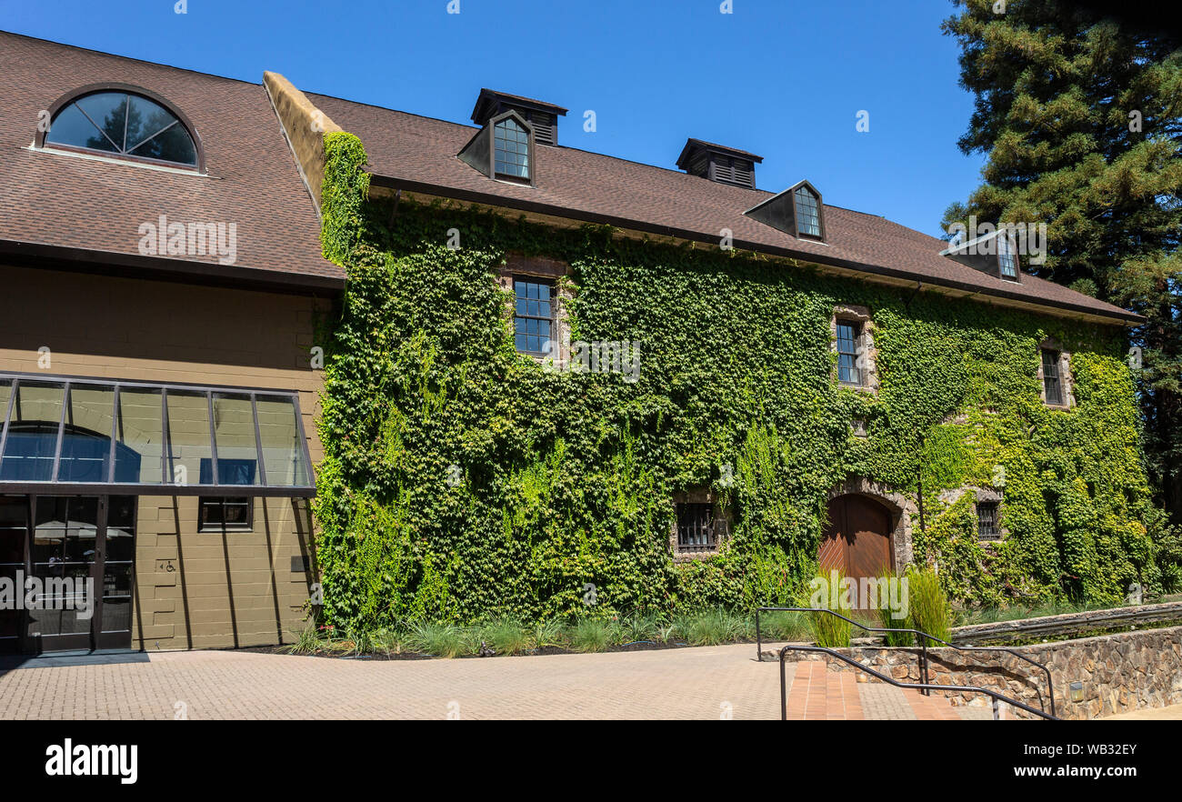 Napa, CA - February 13, 2019: A view of The Hess Collection Winery ...