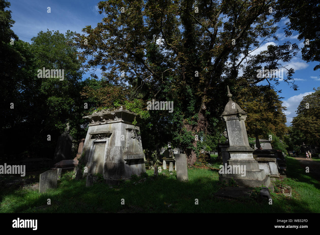 Kensal Green Cemetery in the area of the Royal Borough of Kensington ...