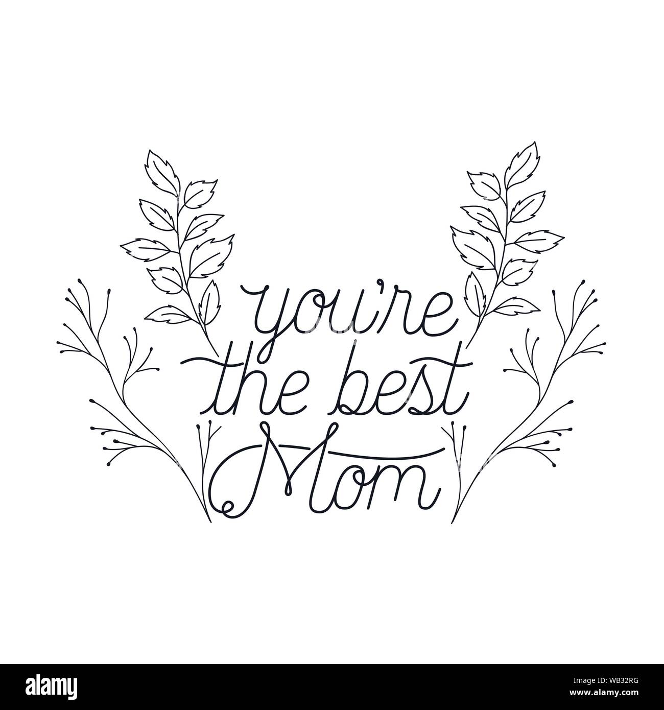 mom you are the best label icon Stock Vector Image & Art - Alamy
