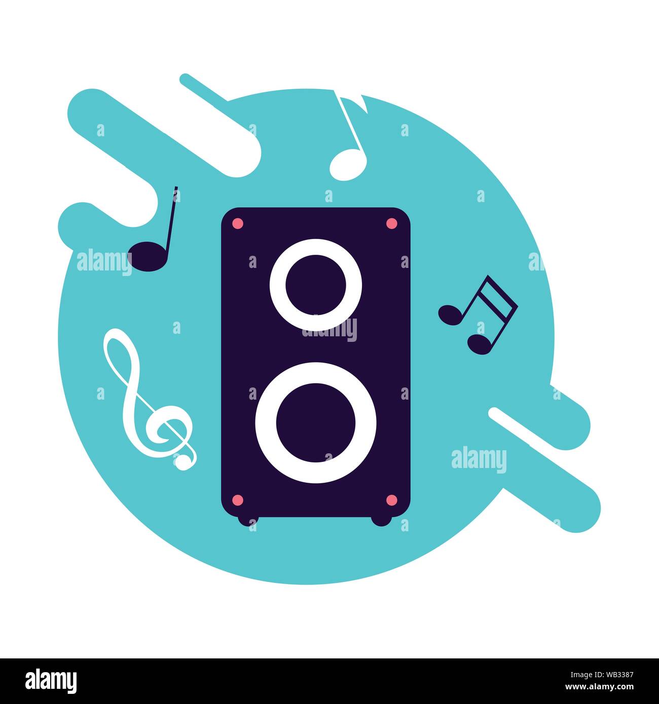 loudspeaker volume music sound design vector illustration Stock Vector ...