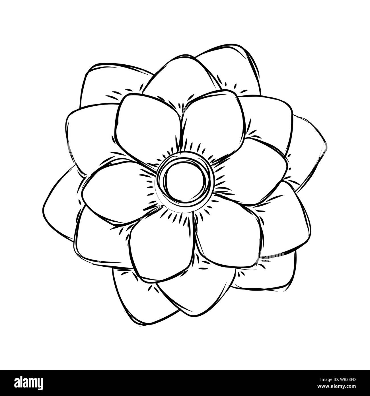 Abstract cute flower Stock Vector Image & Art - Alamy