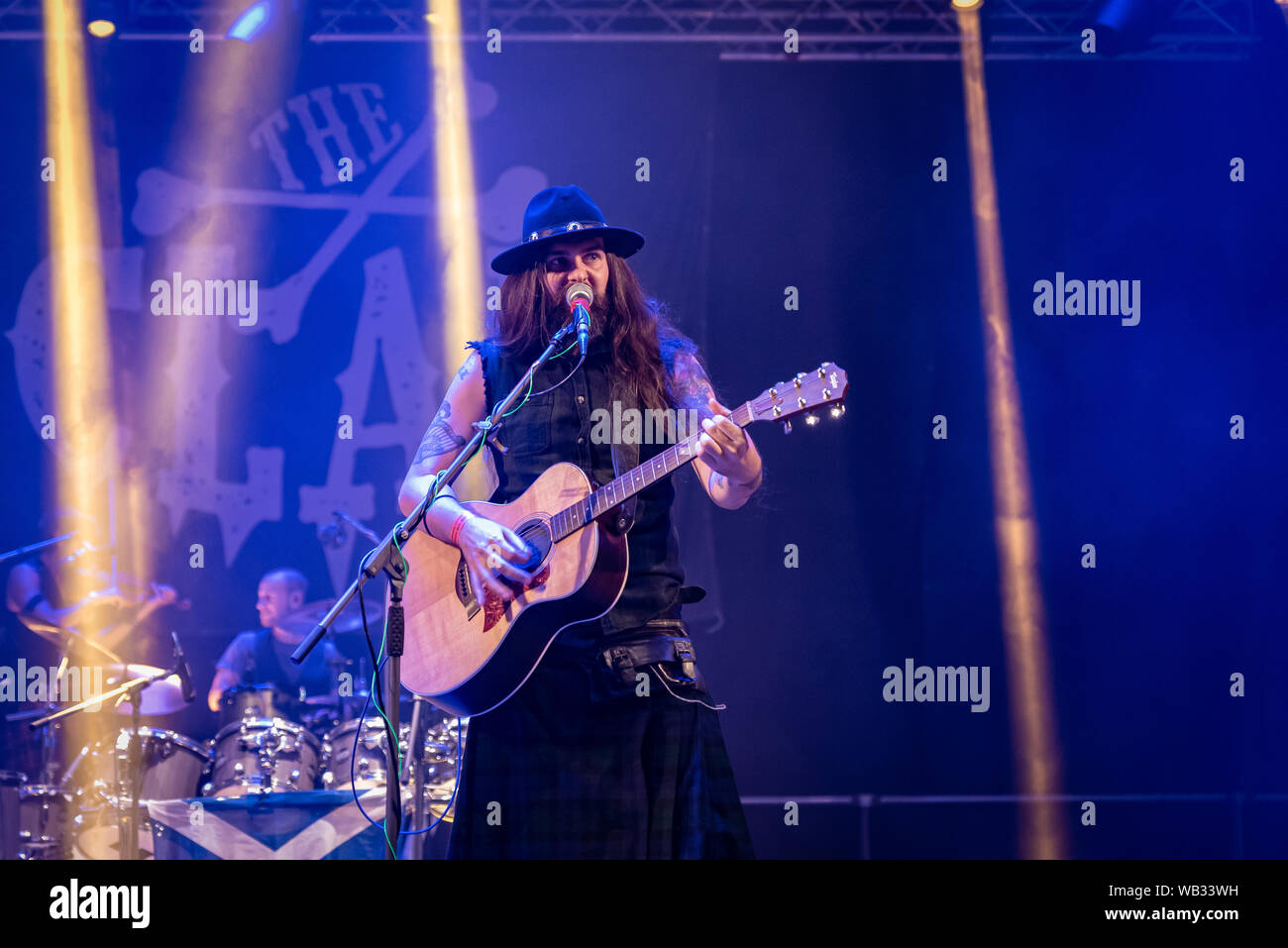 Bergamo, Italy - August 22, 2019: The Italian folk band The Clan ...