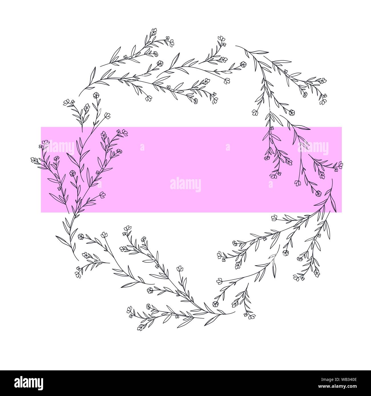 frame with flowers isolated icon Stock Vector Image & Art - Alamy