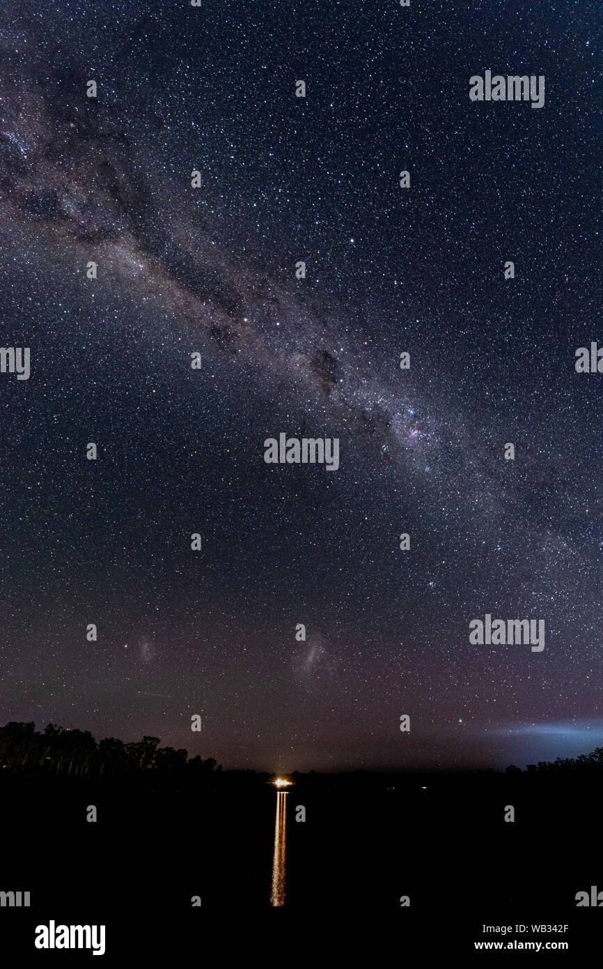 Milky Way over Storm King Dam Stock Photo - Alamy