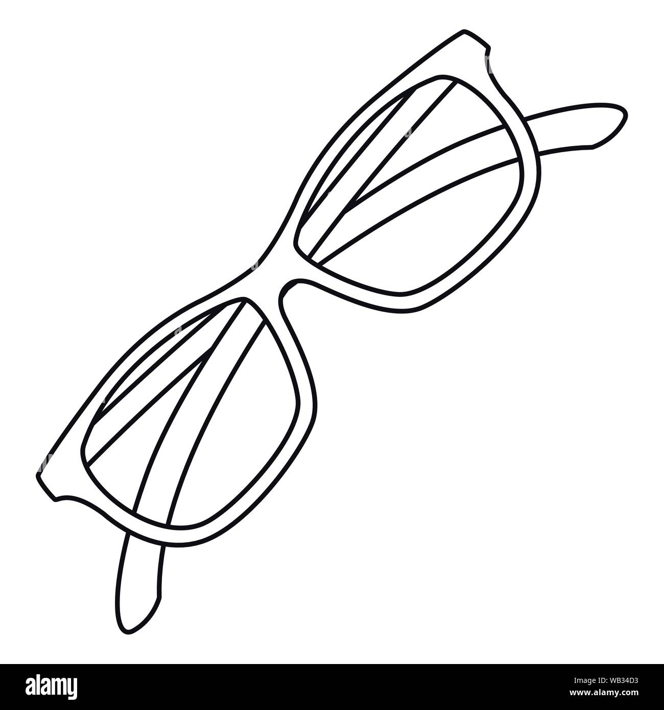 eyeglasses accessory icon white background vector illustration Stock ...