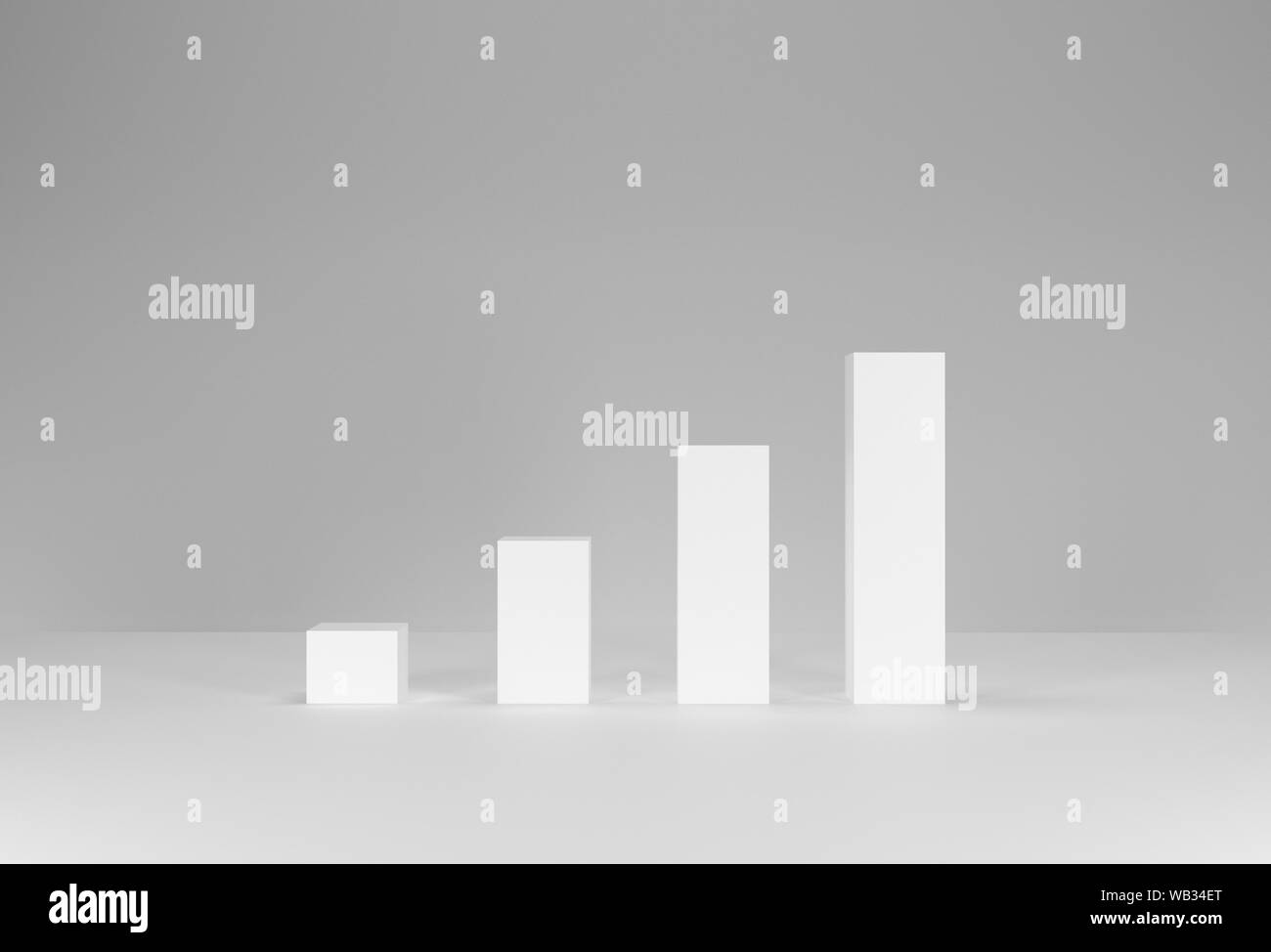 3D render data growth graph Stock Photo - Alamy