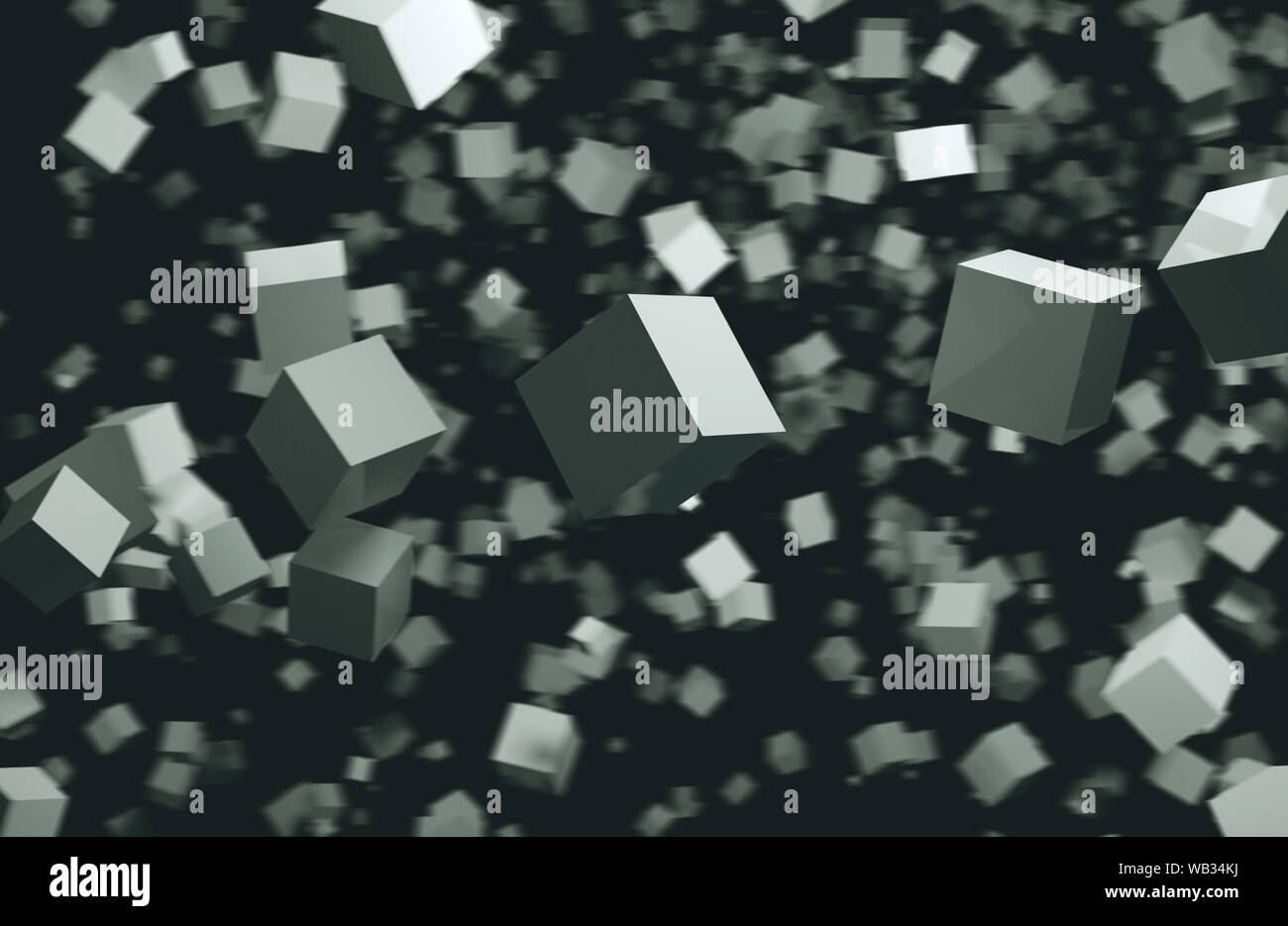 3d illustration rendering squre shape background Stock Photo - Alamy