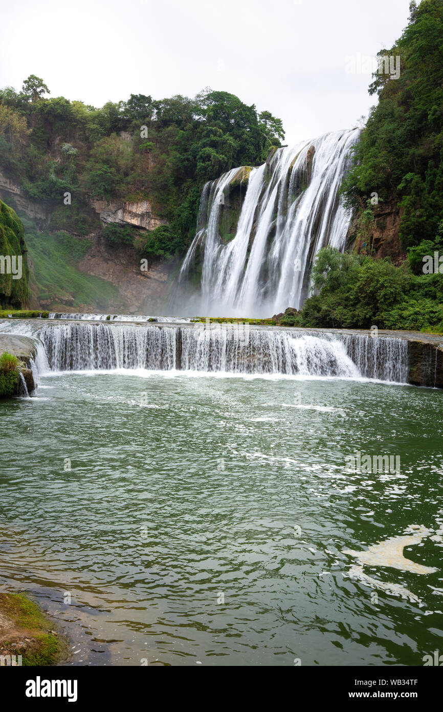 huangguoshu waterfall in guizhou china Stock Photo - Alamy