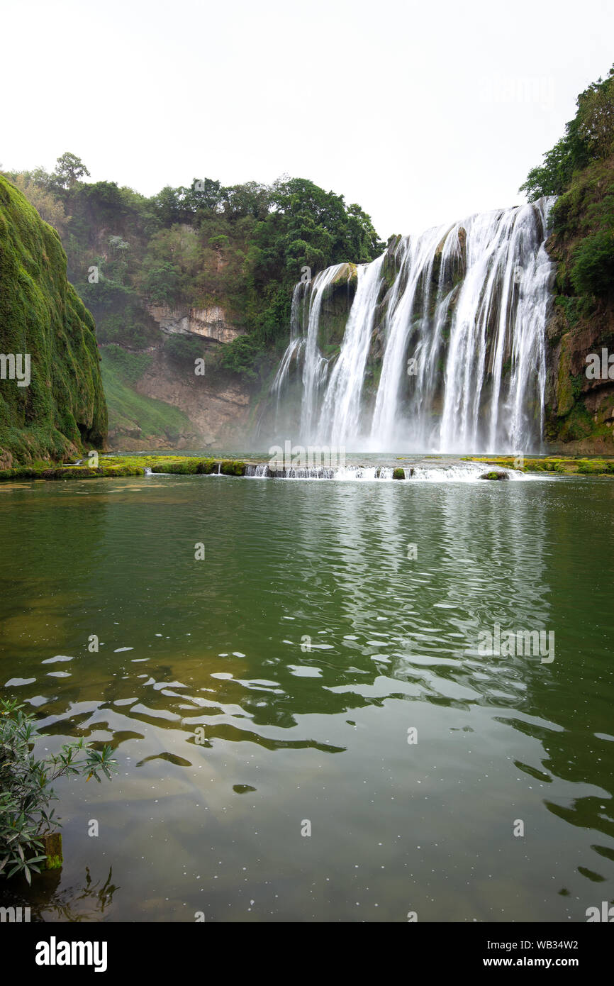 huangguoshu waterfall in guizhou china Stock Photo - Alamy