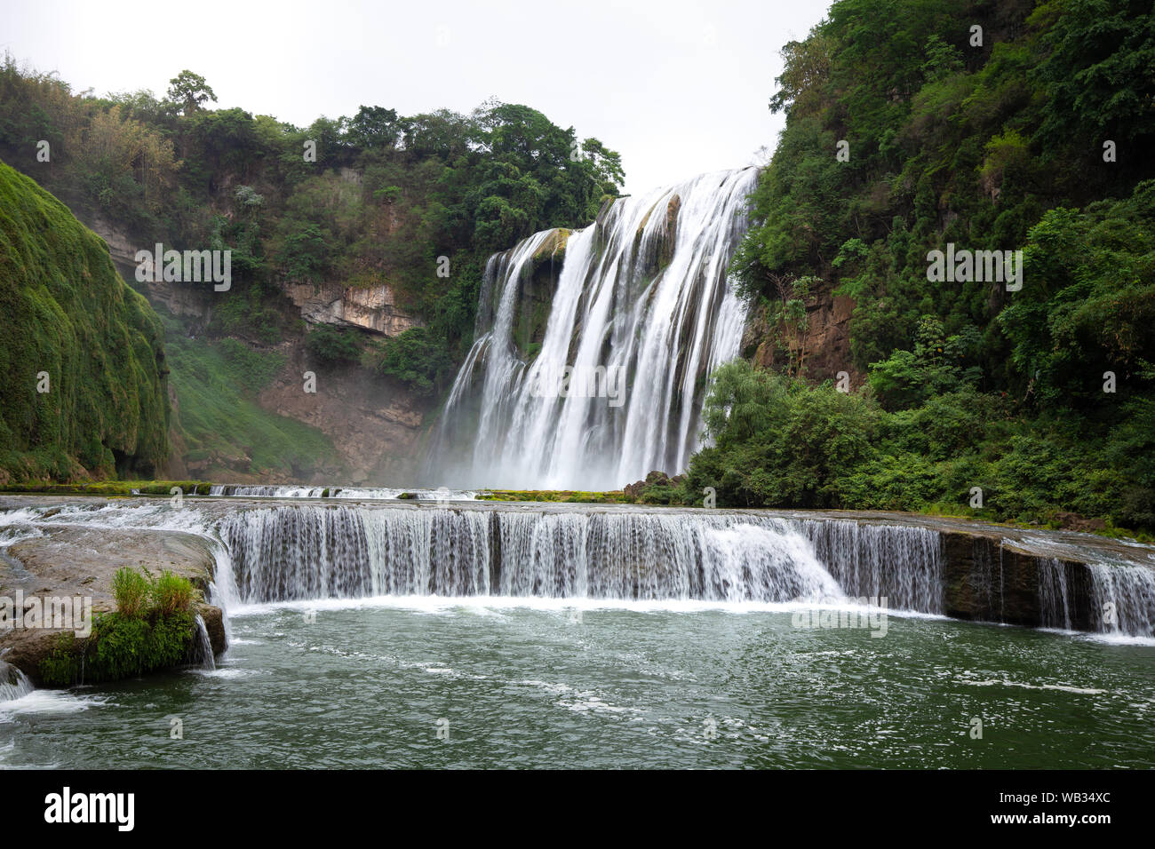 huangguoshu waterfall in guizhou china Stock Photo - Alamy
