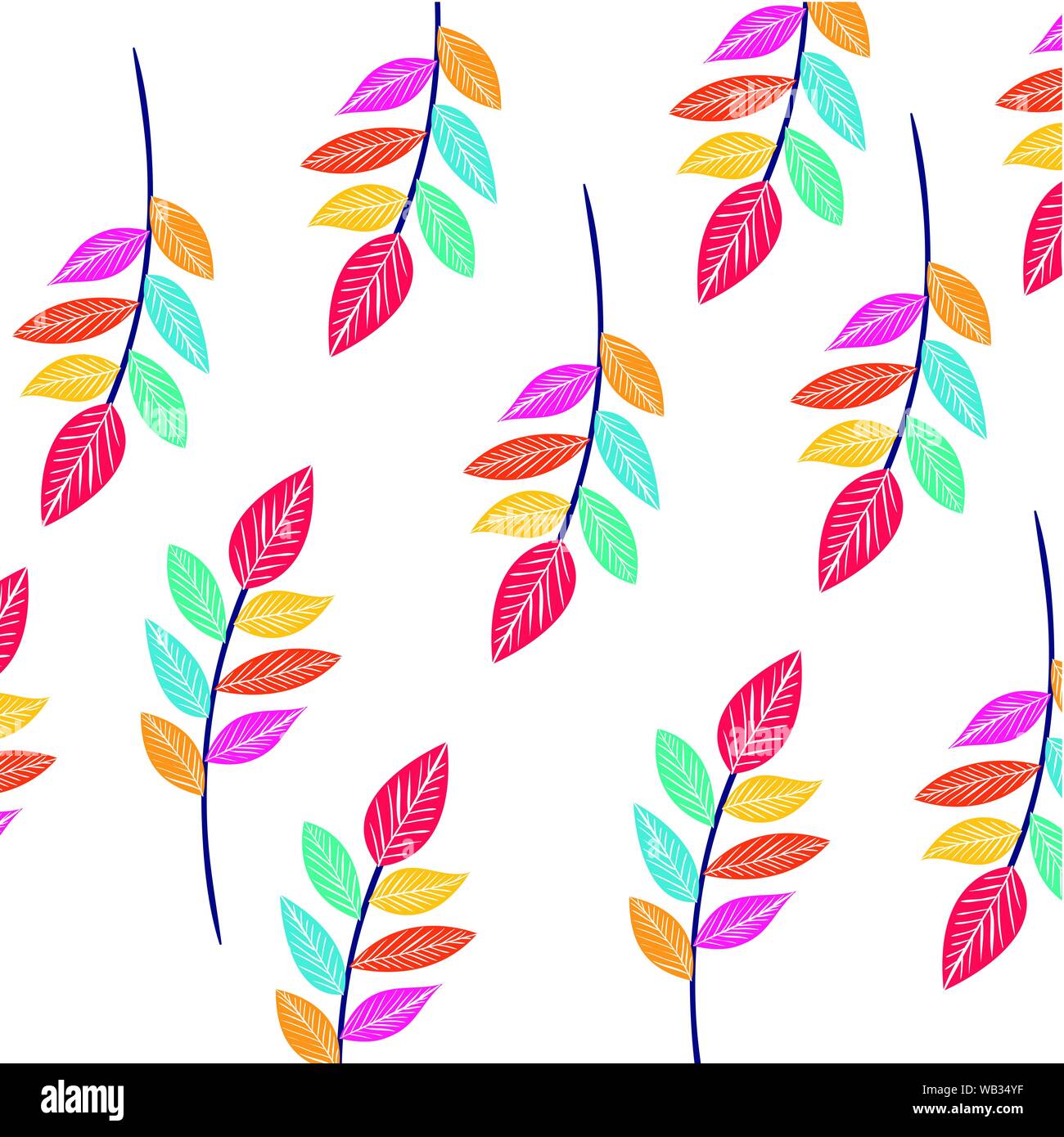 pattern of branch and leaf icon Stock Vector Image & Art - Alamy