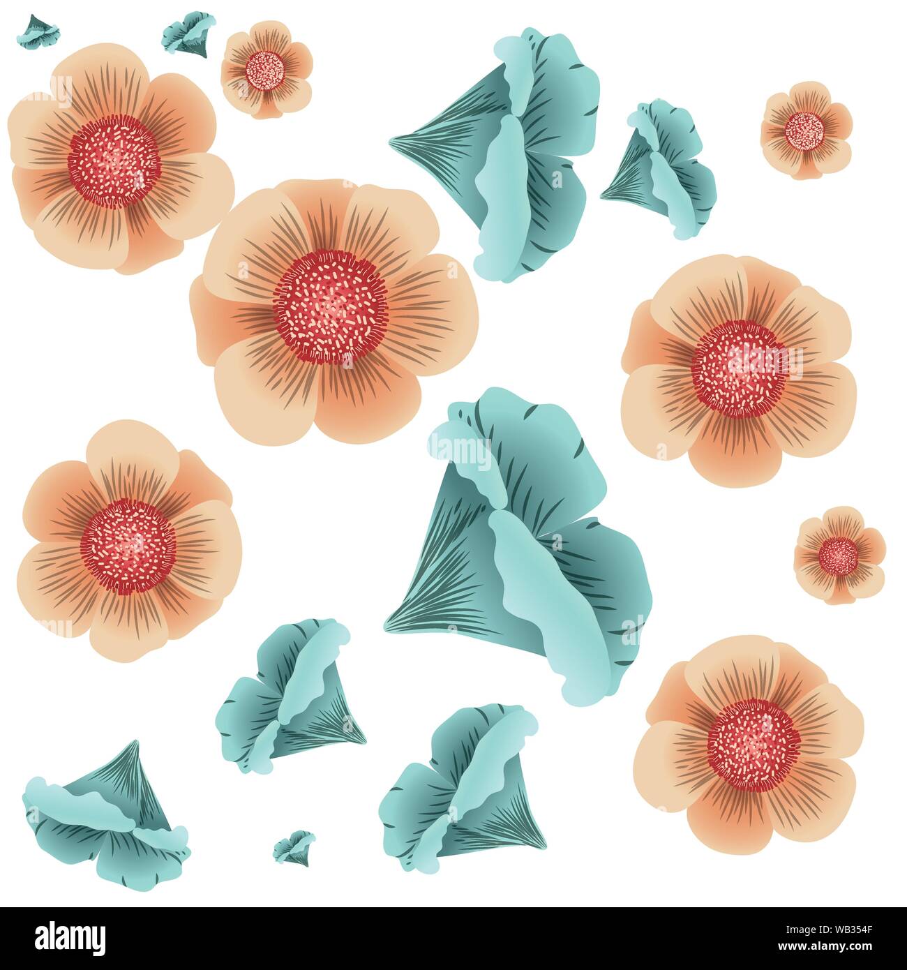 pattern of flowers isolated icon Stock Vector Image & Art - Alamy
