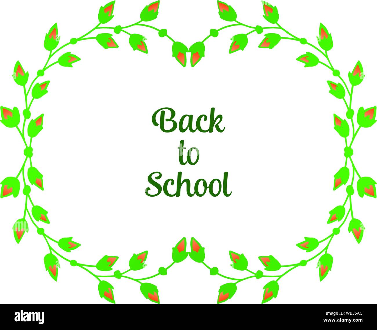 Banner back to school, design element of frame hand drawn, for drawing ...