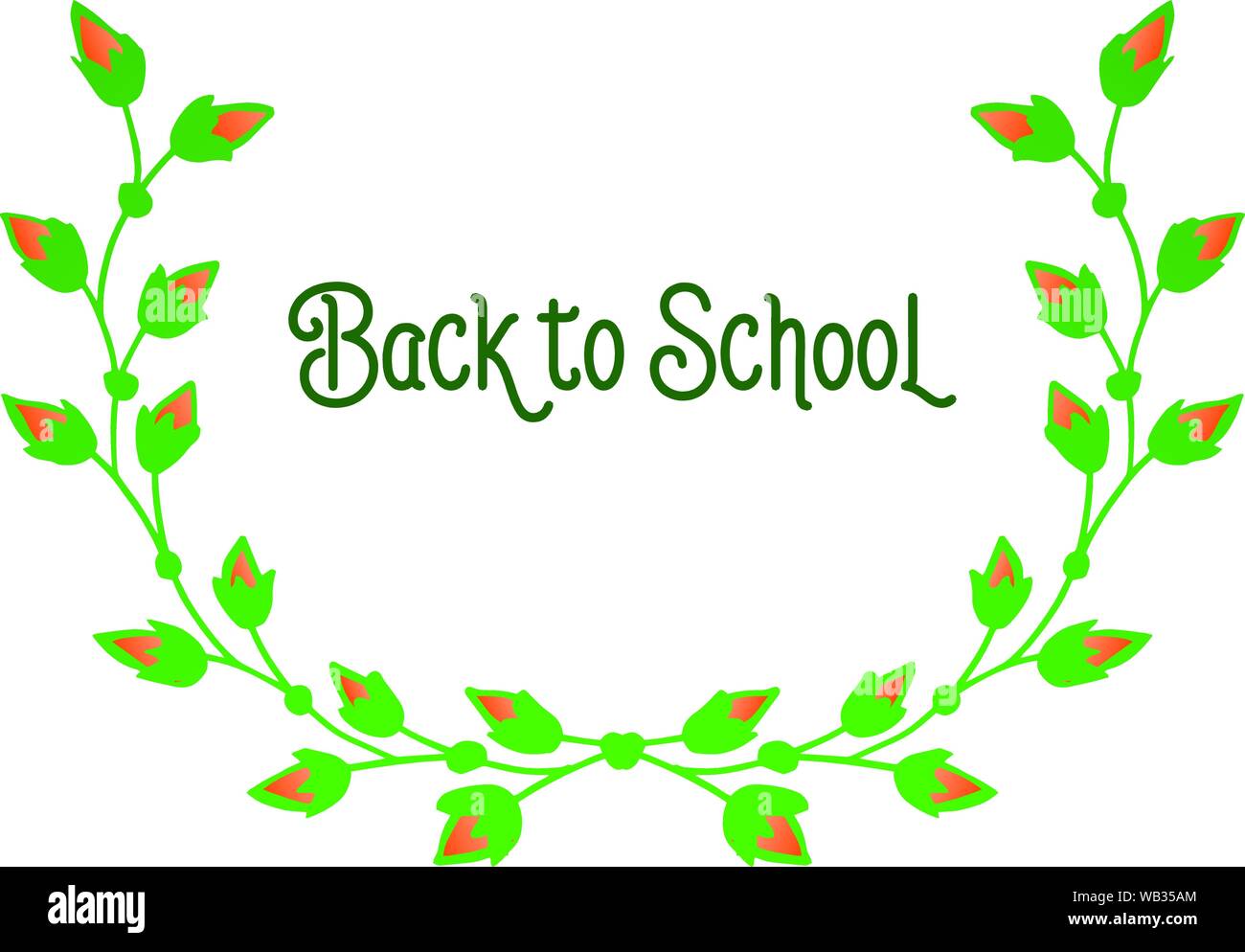 Banner back to school, design element of frame hand drawn, for drawing ...