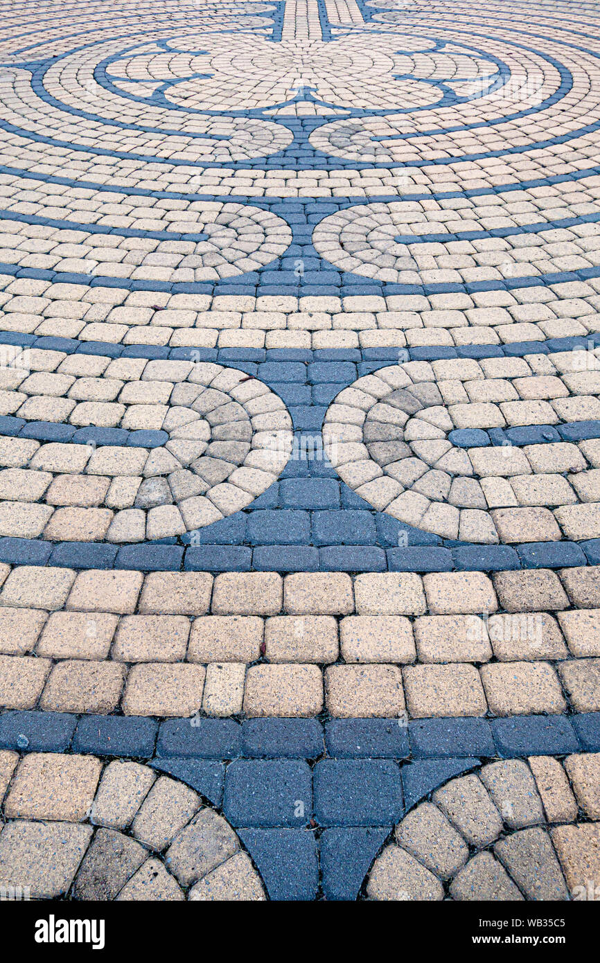 A Chartres Replica (medieval) style stone labyrinth located at the ...