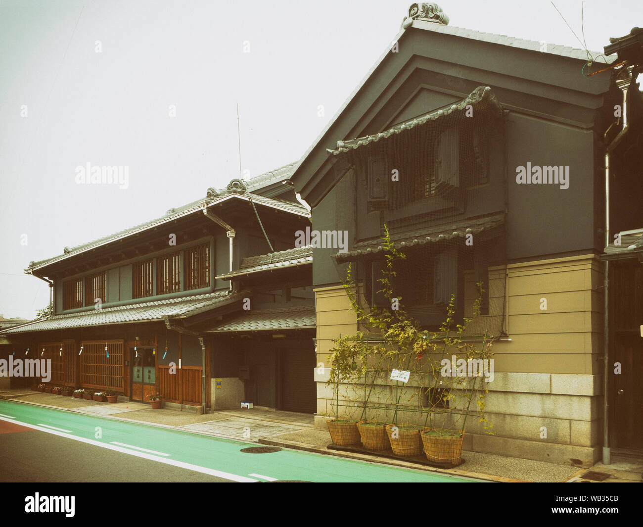 Traditional house and shop in Tajimi, Japan Stock Photo - Alamy