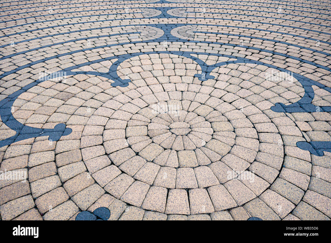 A Chartres Replica (medieval) style stone labyrinth located at the ...