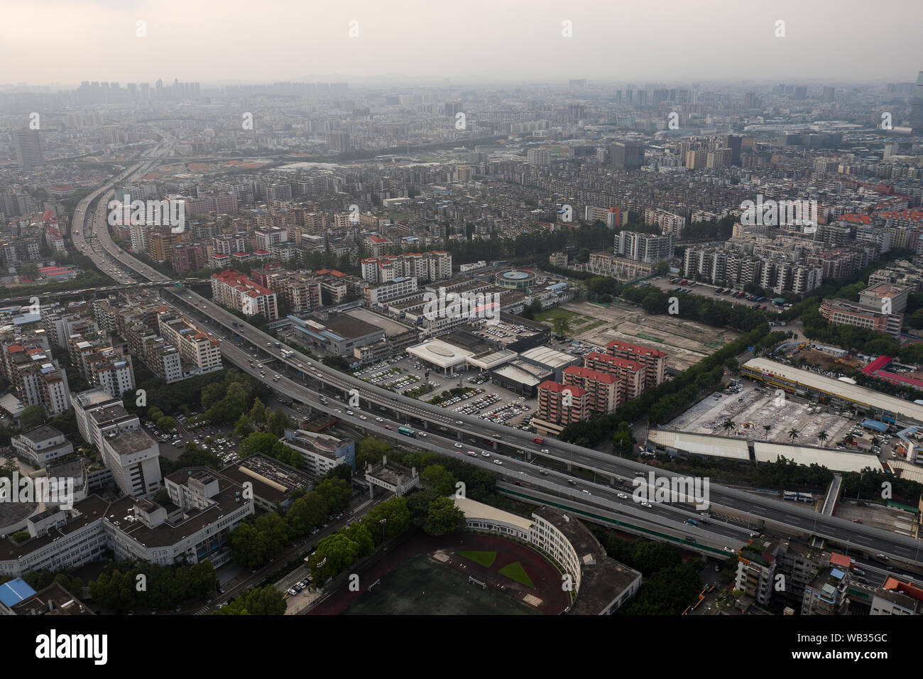 Guangzhou aerial view hi-res stock photography and images - Alamy