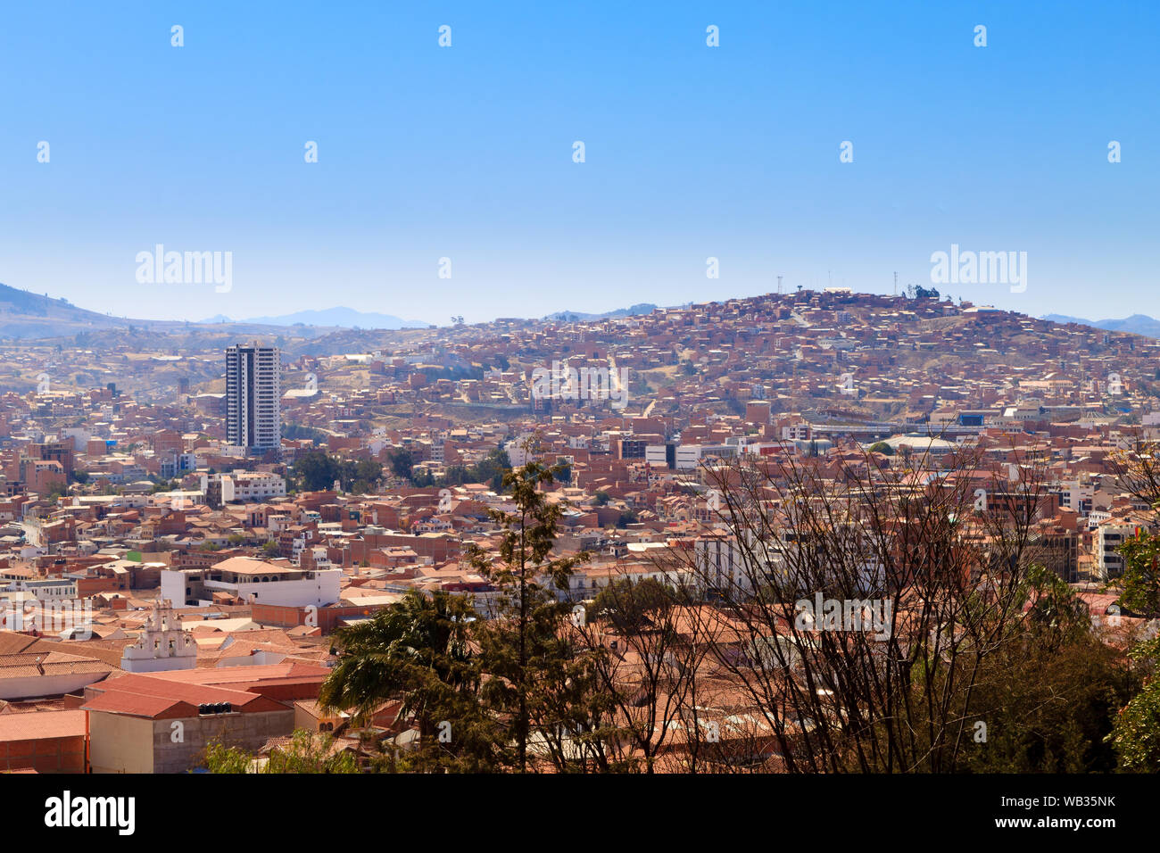 Sucre aerial view,Bolivia.Bolivian landmark Stock Photo - Alamy