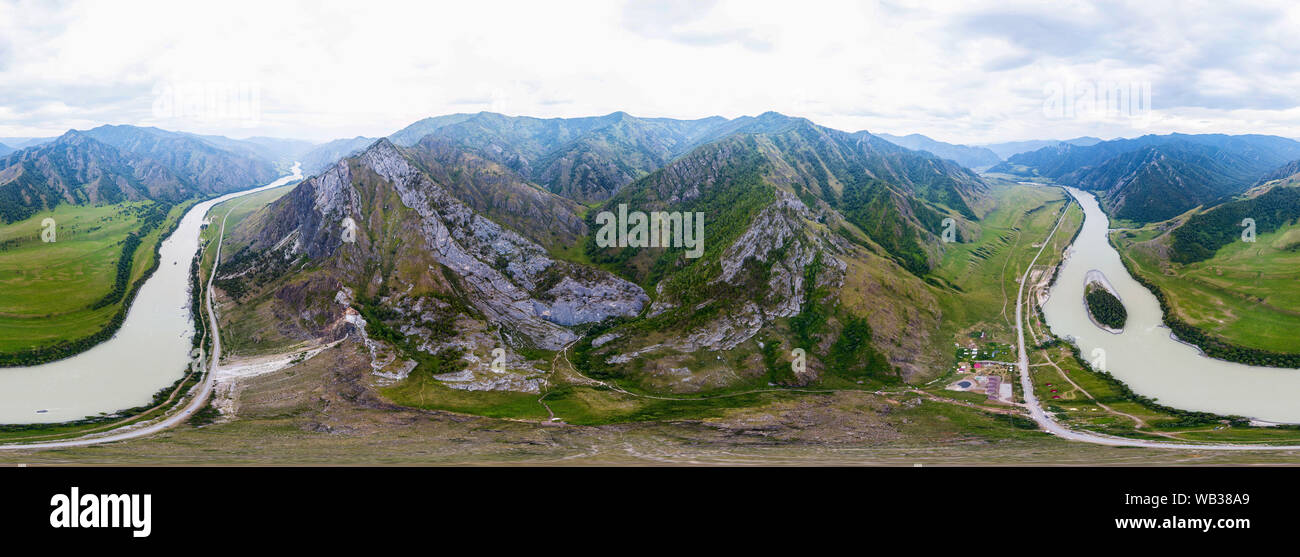 360 degree panoramic aerial view nature and picturesque landscapes near ...