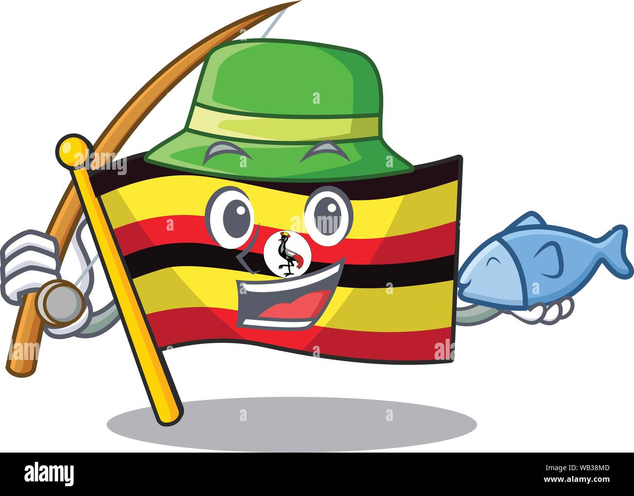 Fishing pole in rod Stock Vector Images - Alamy