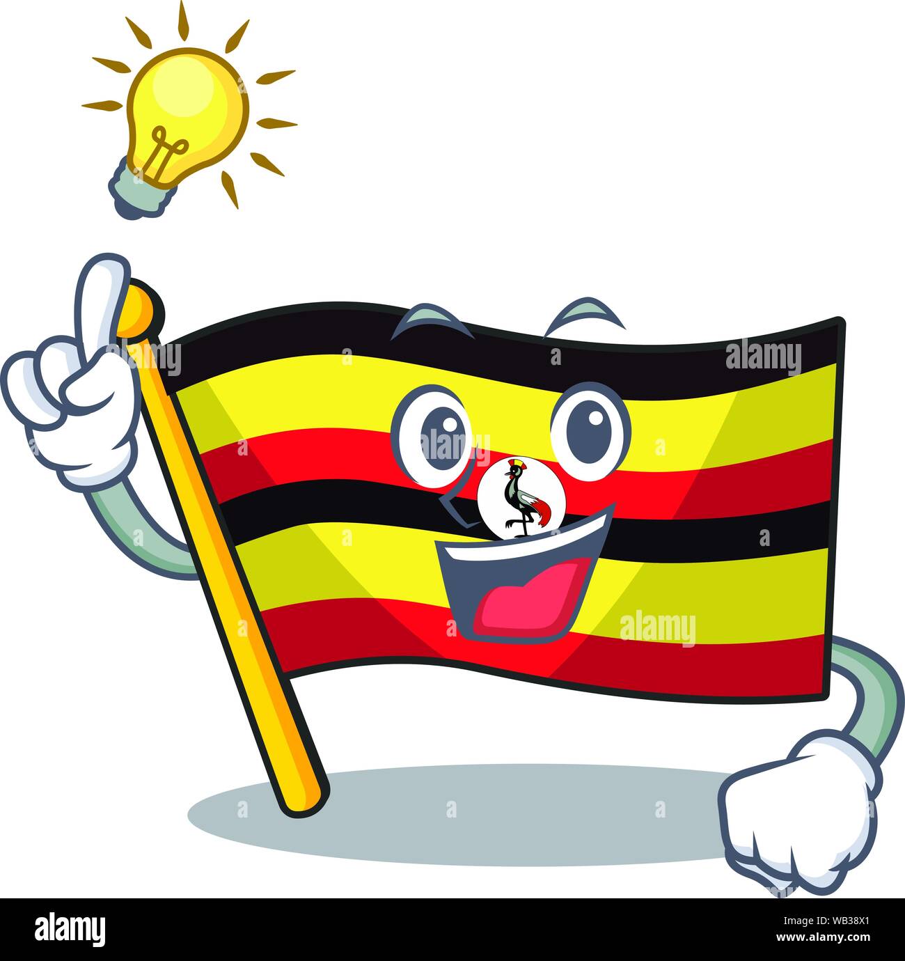 Have an idea uganda flag is kept cartoon drawer Stock Vector Image ...