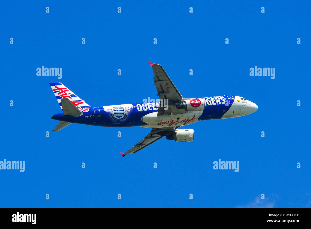 Saigon, Vietnam - Jun 19, 2019. 9M-AFV AirAsia Airbus A320 (Queens Park ...