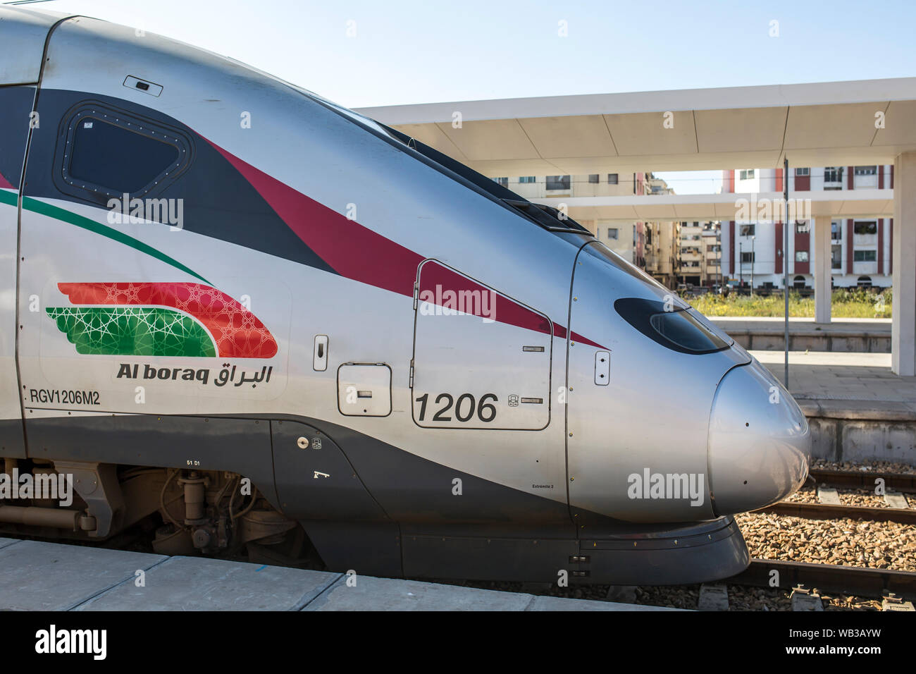 Casablanca, Morocco - March 15, 2019: High speed train "Al-Boraq" at ...
