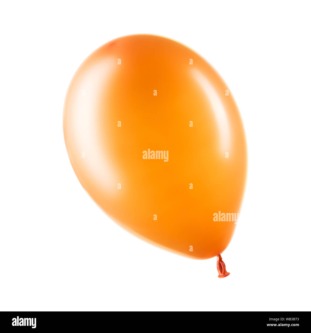 Single orange helium balloon, element of decorations Stock Photo - Alamy