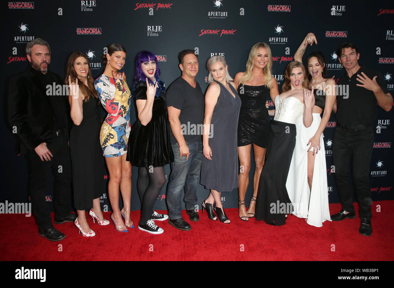 Hollywood, Ca. 23rd Aug, 2019. Cast & Crew, at Premiere Of "Satanic ...