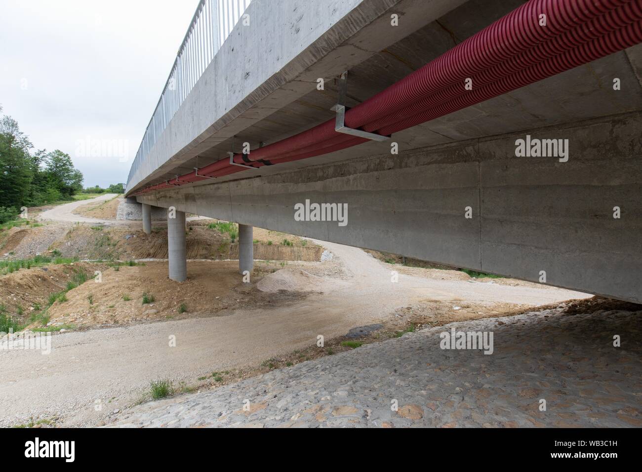 New recently built highway in Brcko district, Bosnia and Herzegovina ...